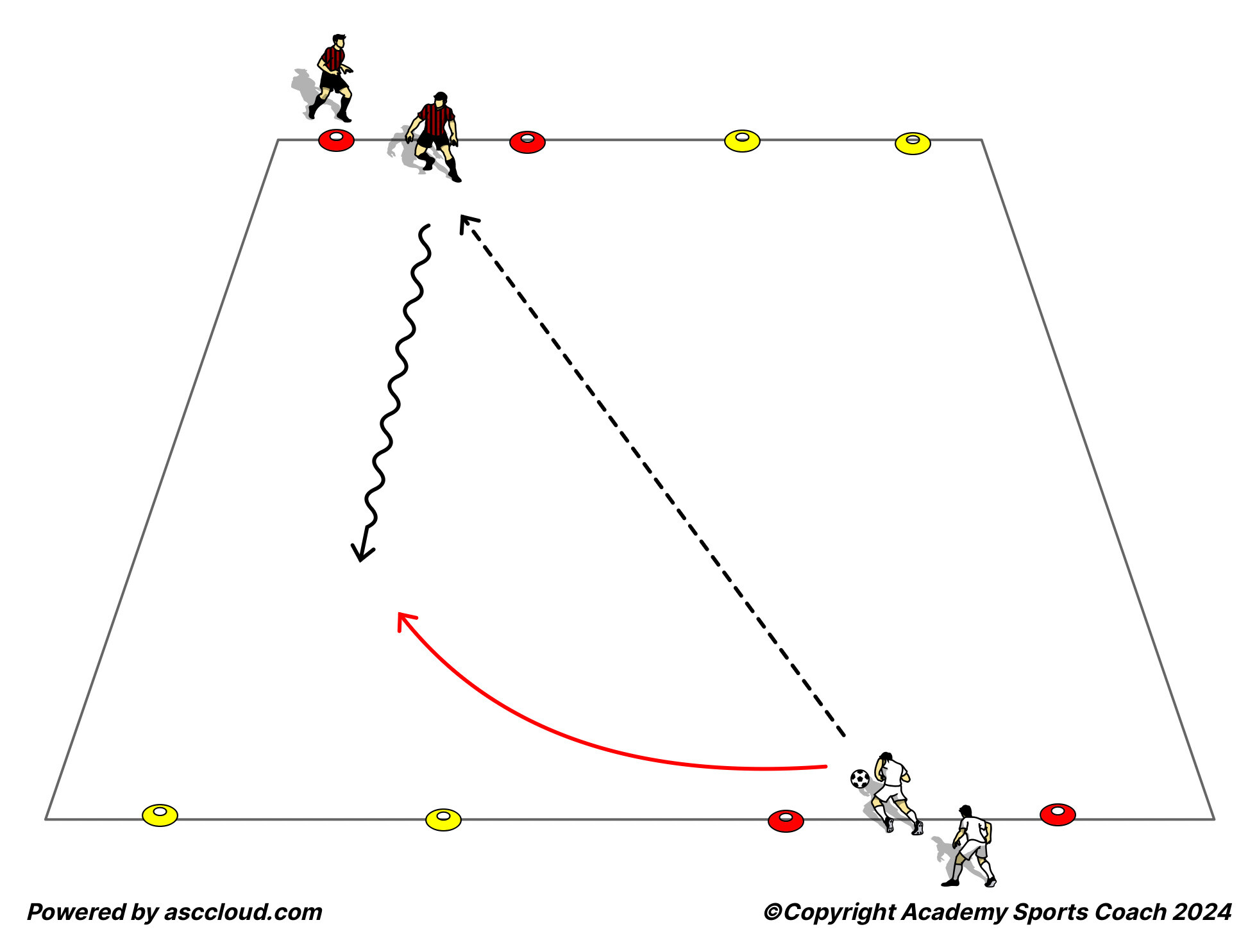 1v1 diagonal serve - 205 Academy