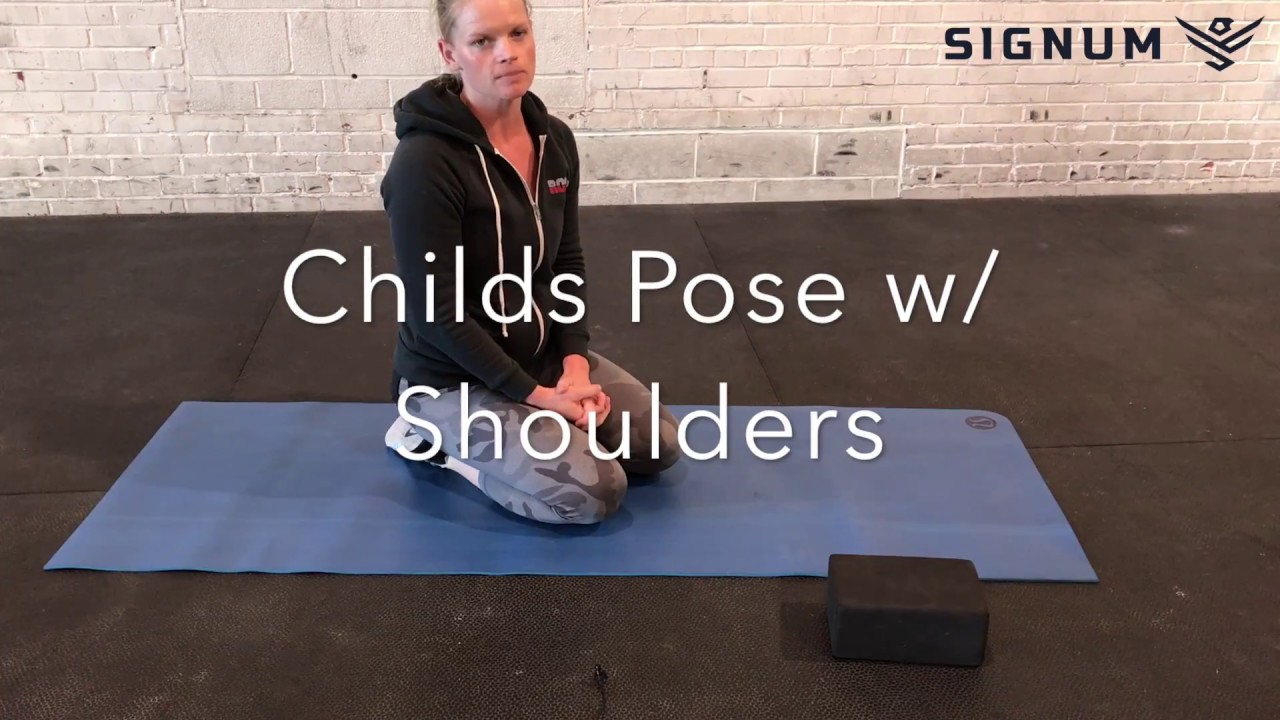 Child pose with shoulders - 205 Sports